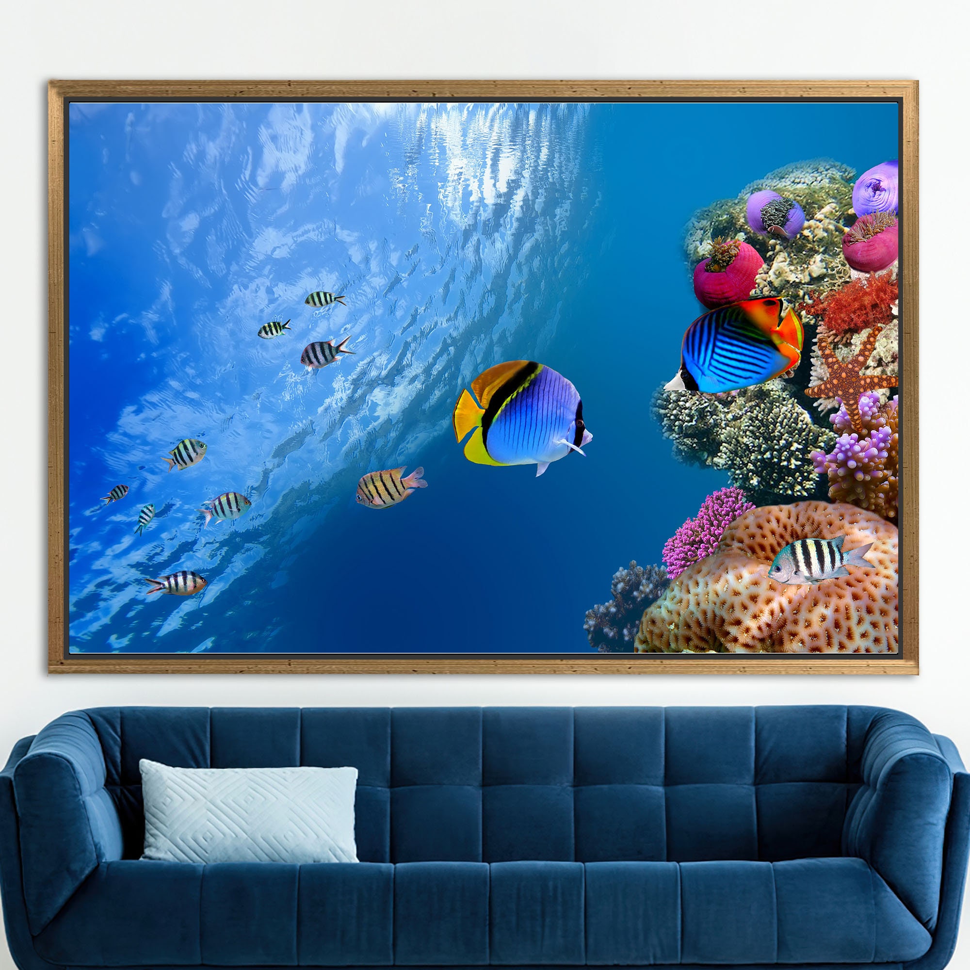 Tropical Fish Wall Decor Underwater Fish Art Seascape - Etsy