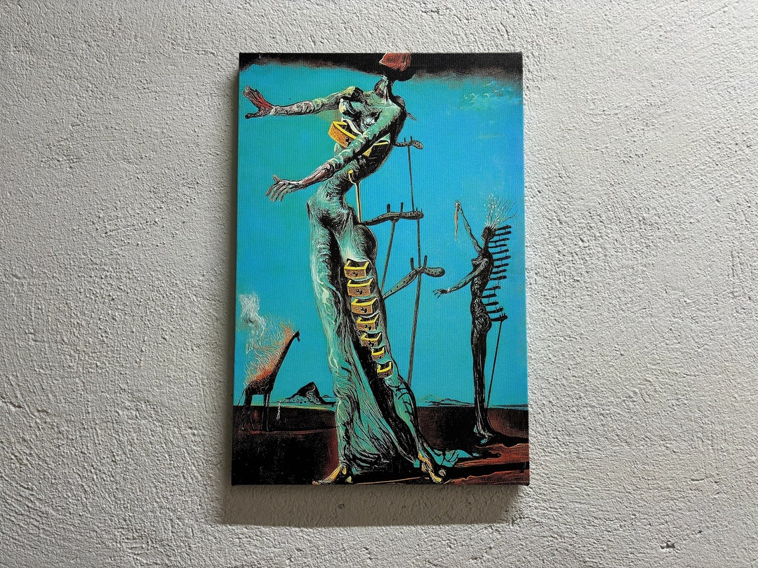 The Burning Giraffe, Dali Giraffe Wall Decor, Reproduction Artwork ...