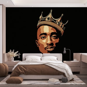 Tupac Shakur Tupac Wall Print Famous Wall Painting Hip Hop - Etsy