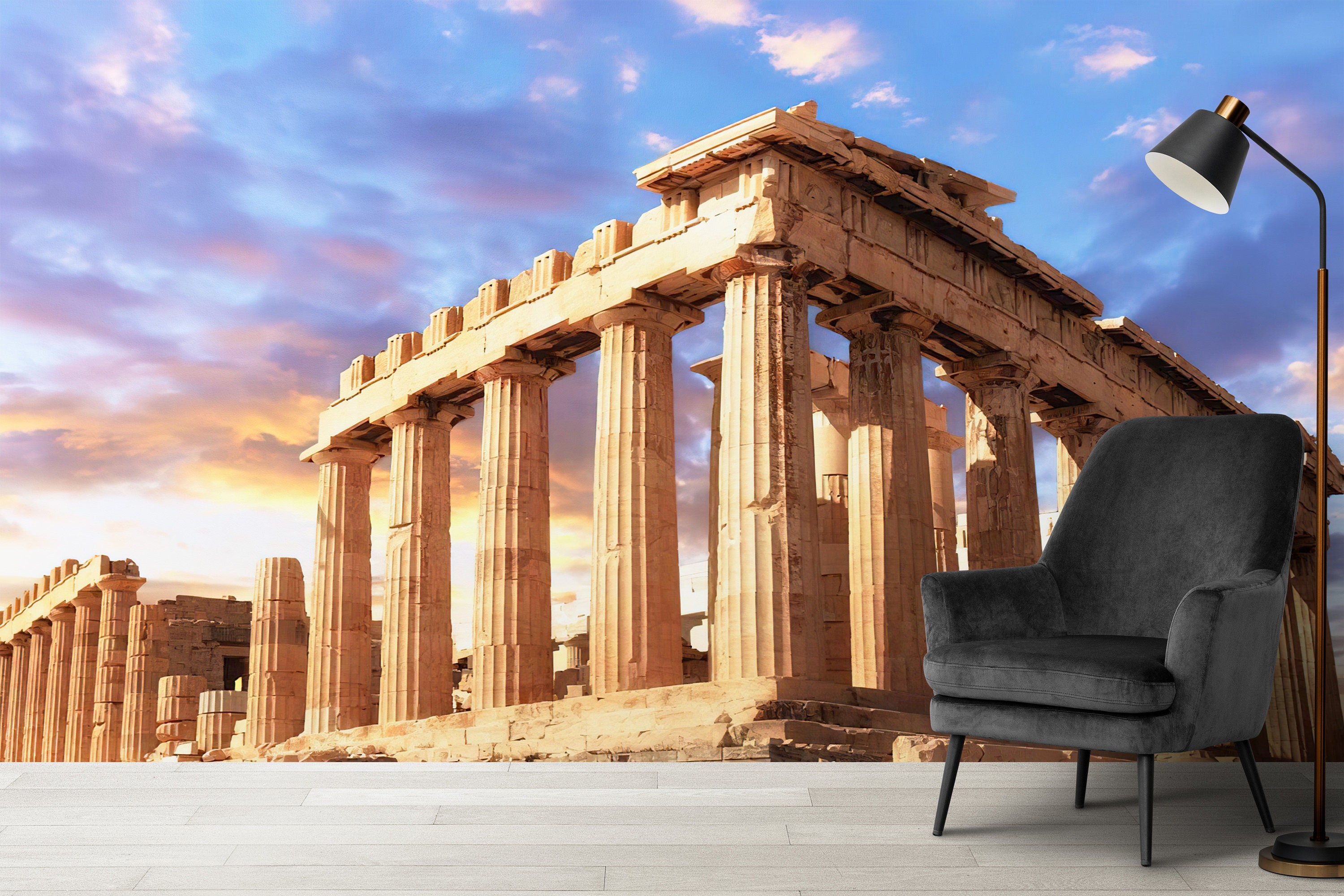 Acropolis of Athens Parthenon Mural Acropolis of Athens - Etsy