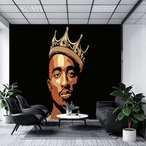 Tupac Shakur Tupac Wall Print Famous Wall Painting Hip Hop - Etsy