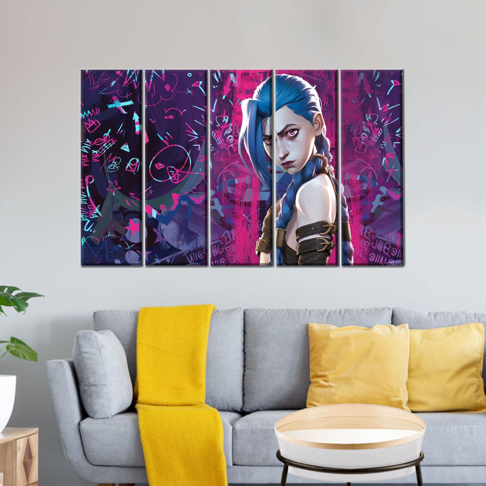 Jinx Graffiti Poster, Arcane Poster, Jinx Digital Prints, Game Poster ...
