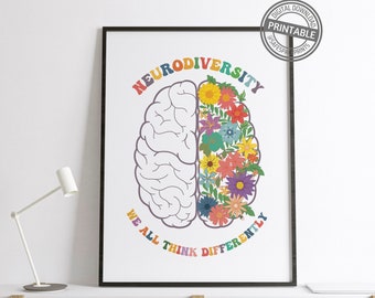 Neurodiversity Wall Art - Etsy