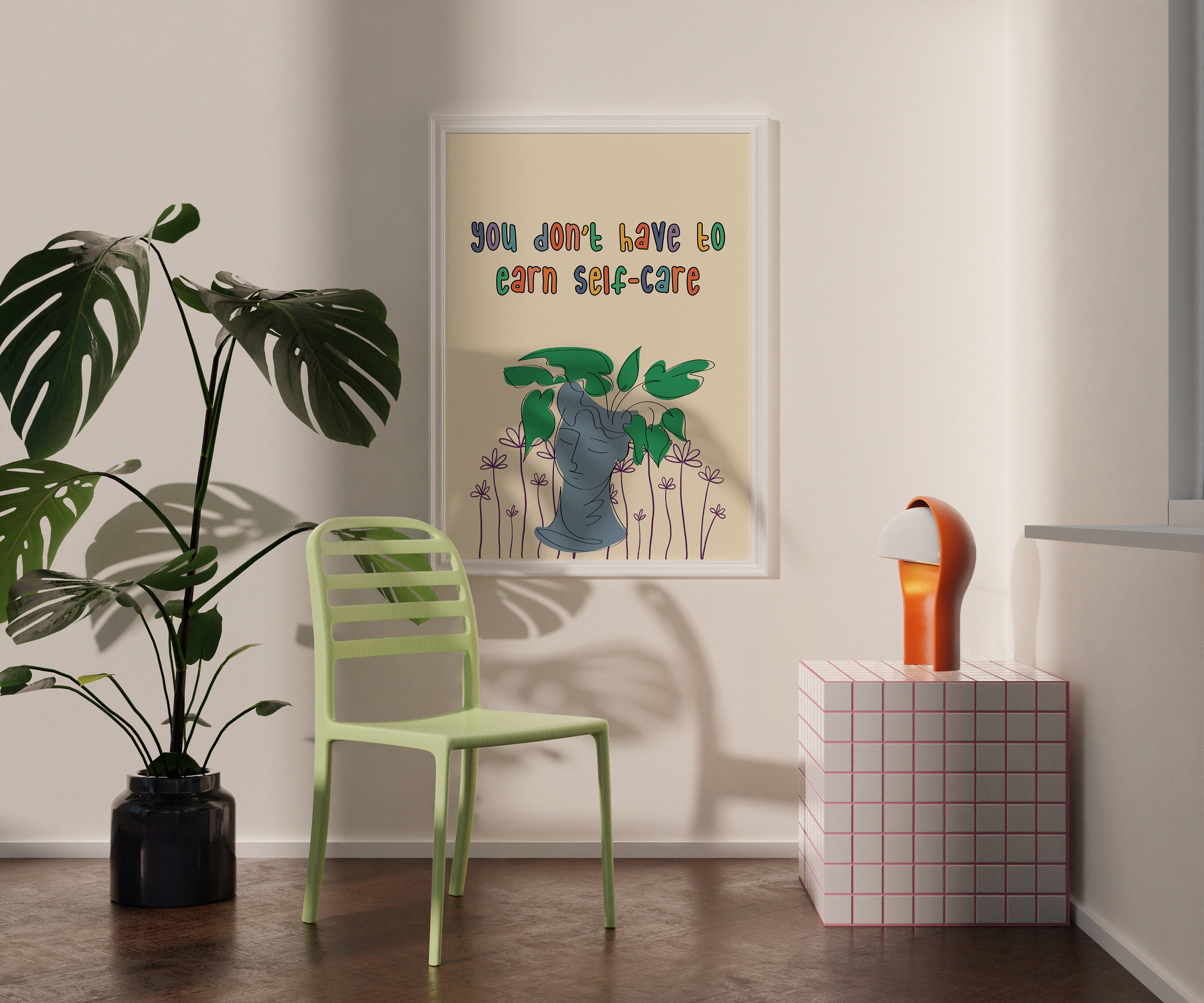 Mental Health Poster, Self-care Printable, Therapy Office Décor, Mental ...