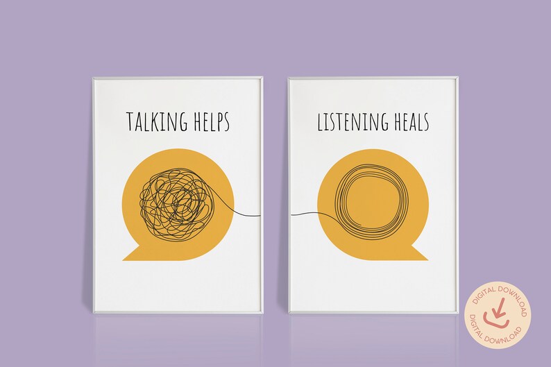 Mental Health Poster, Therapy Office Decor, School Counselor, School ...