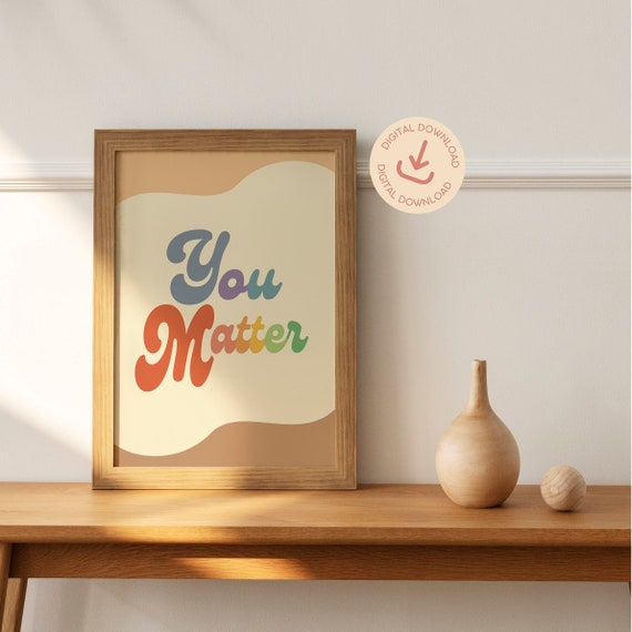 Mental Health Poster You Matter Printable Poster School - Etsy