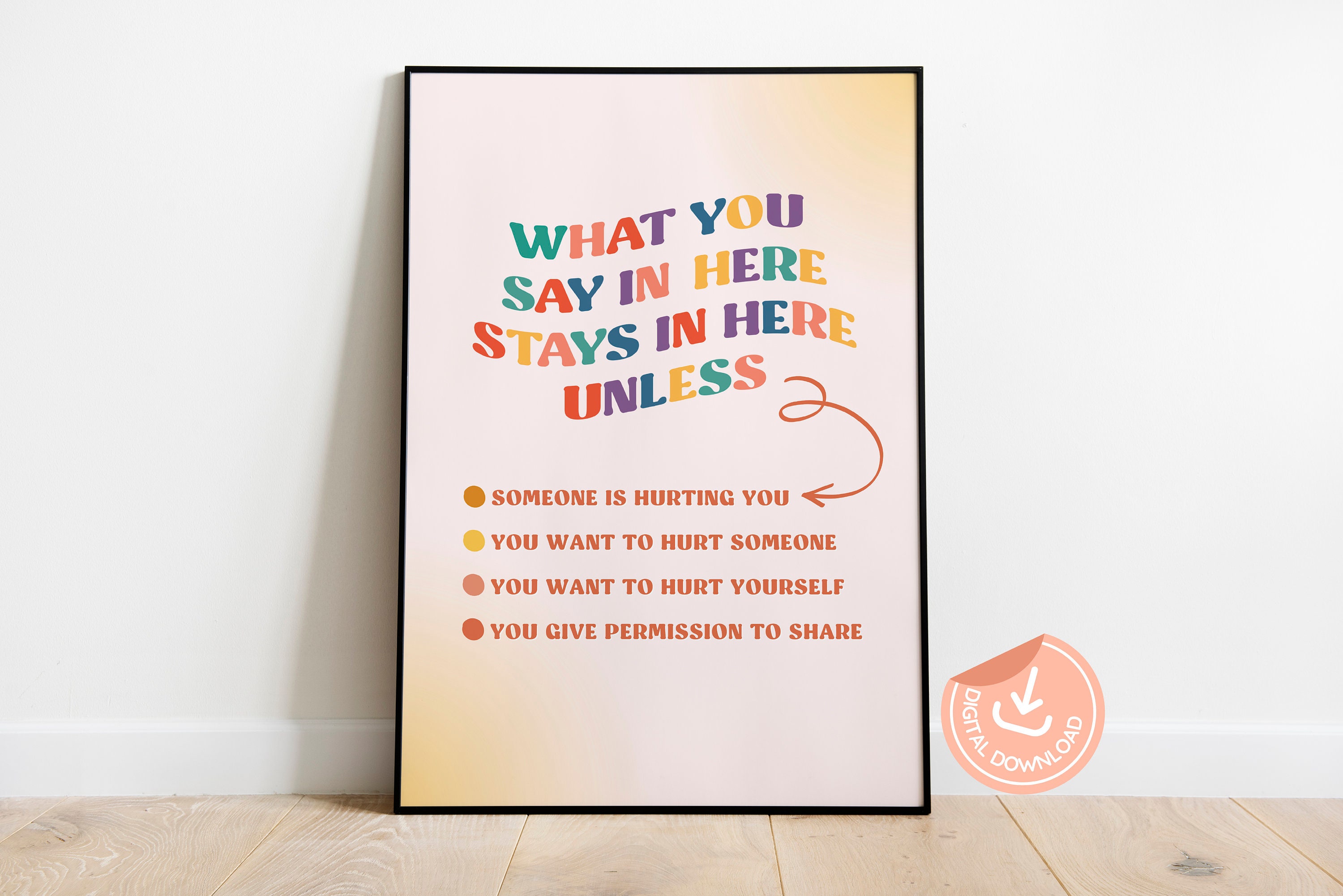 Confidentiality Agreement Sign, Therapy Office Decor, School Counselor ...