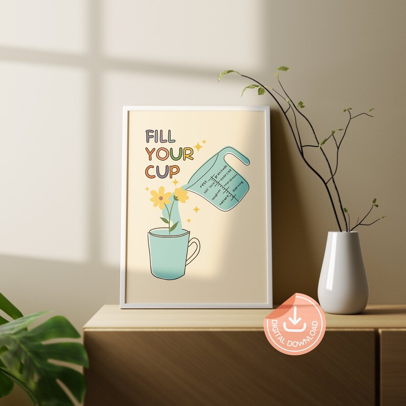 Self-care Printable, Wall Art, Mental Health Poster, Therapy Office ...