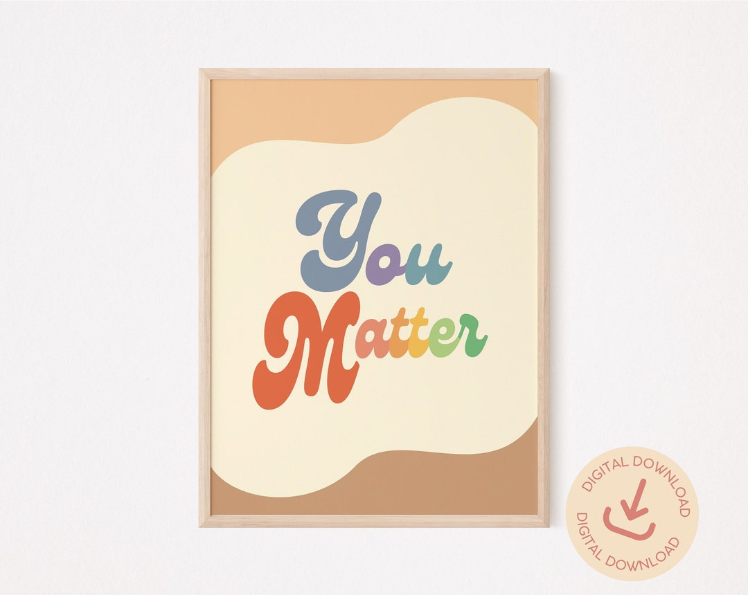 Mental Health Poster, You Matter Printable Poster, School Counselor ...