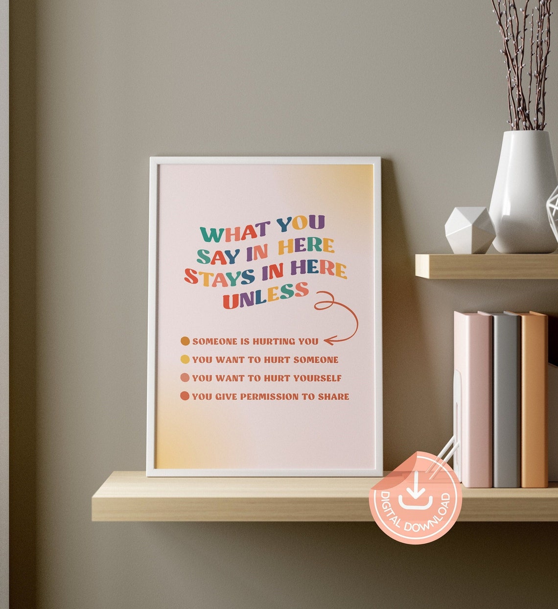 Confidentiality Agreement Sign, Therapy Office Decor, School Counselor ...