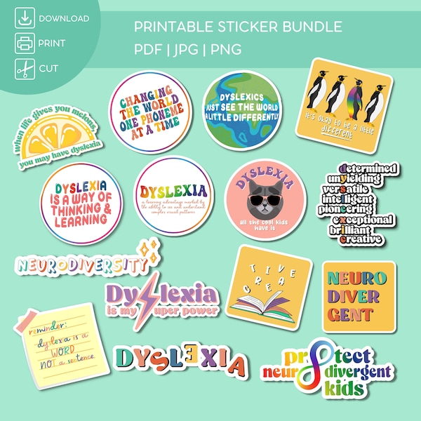 Dyslexia Awareness - Etsy