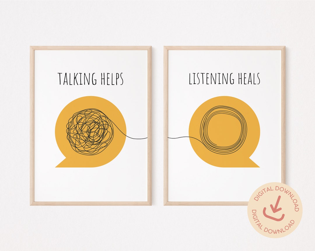 Mental Health Poster, Therapy Office Decor, School Counselor, School ...