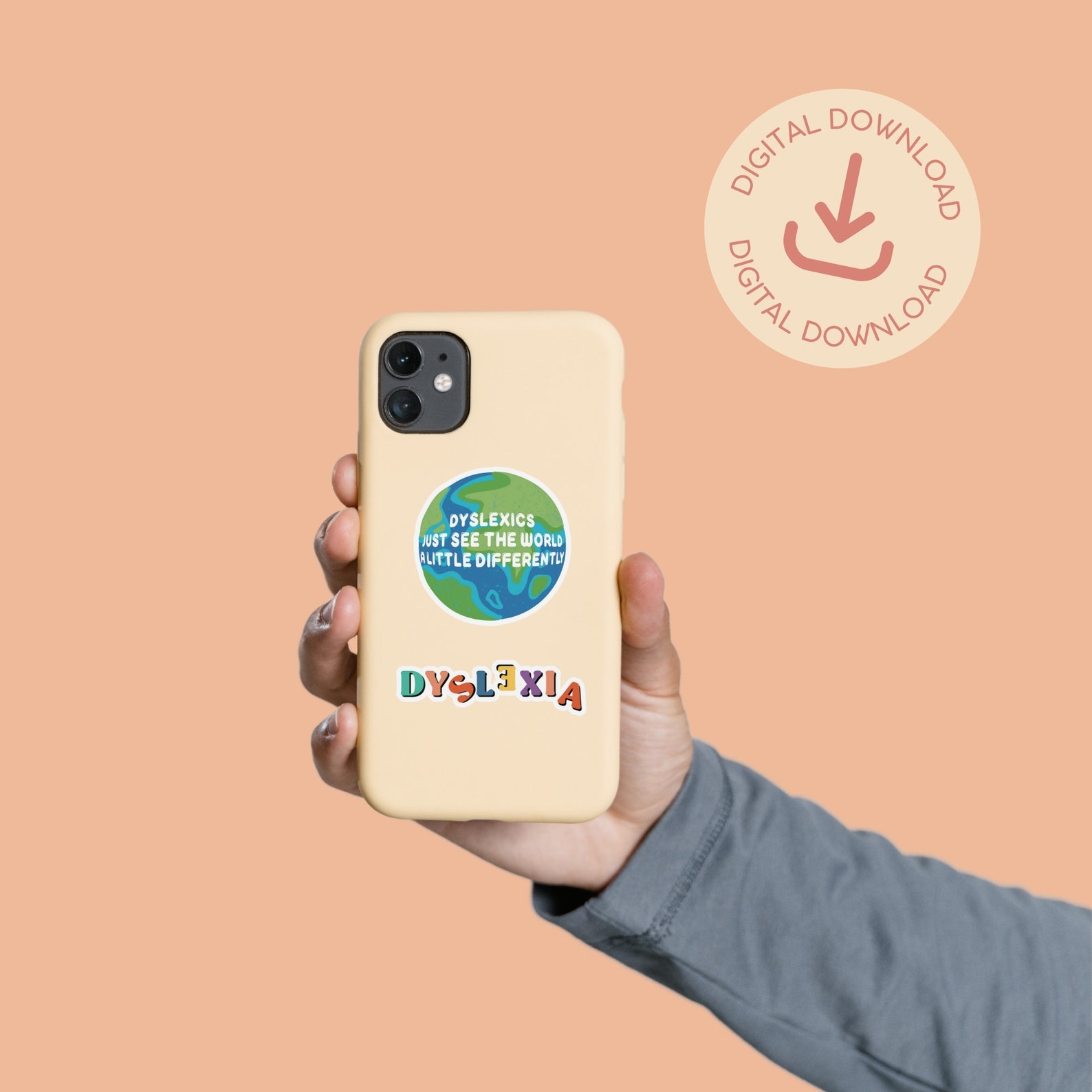 Dyslexia Neurodiversity Stickers: Mental Health, ADHD, Autism (digital ...