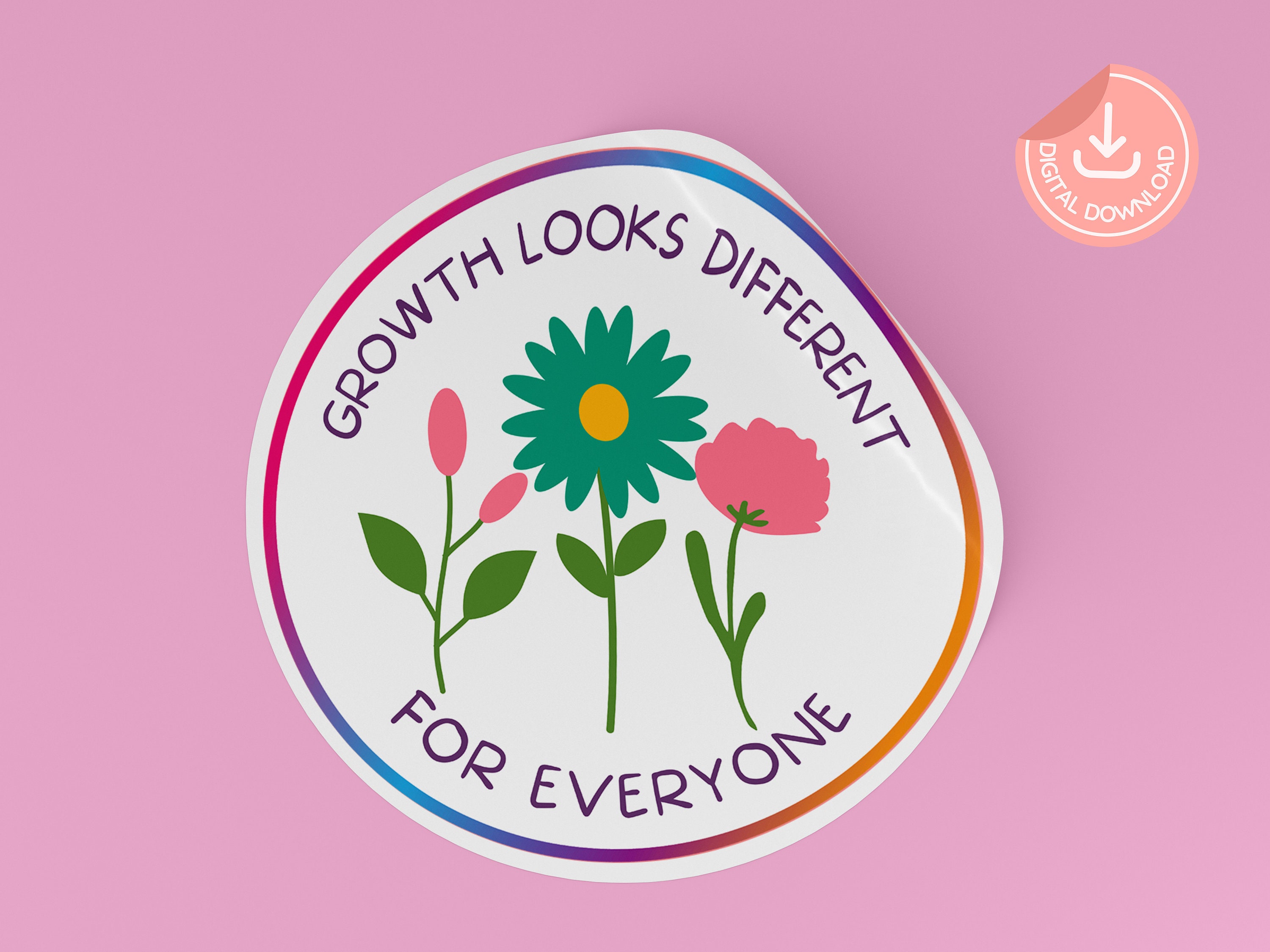 Mental Health Stickers Digital Mental Health Sticker Self Care