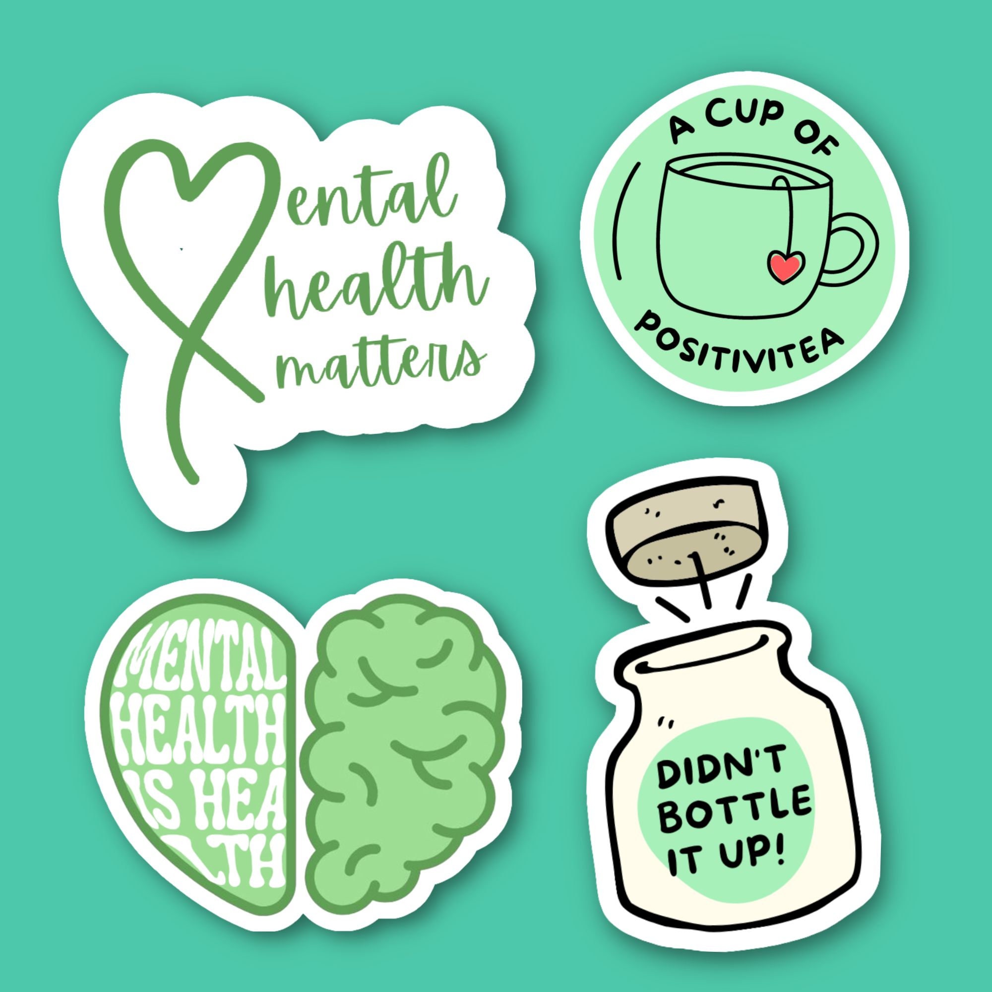 Printable Mental Health Stickers Psychology Stickers - Etsy