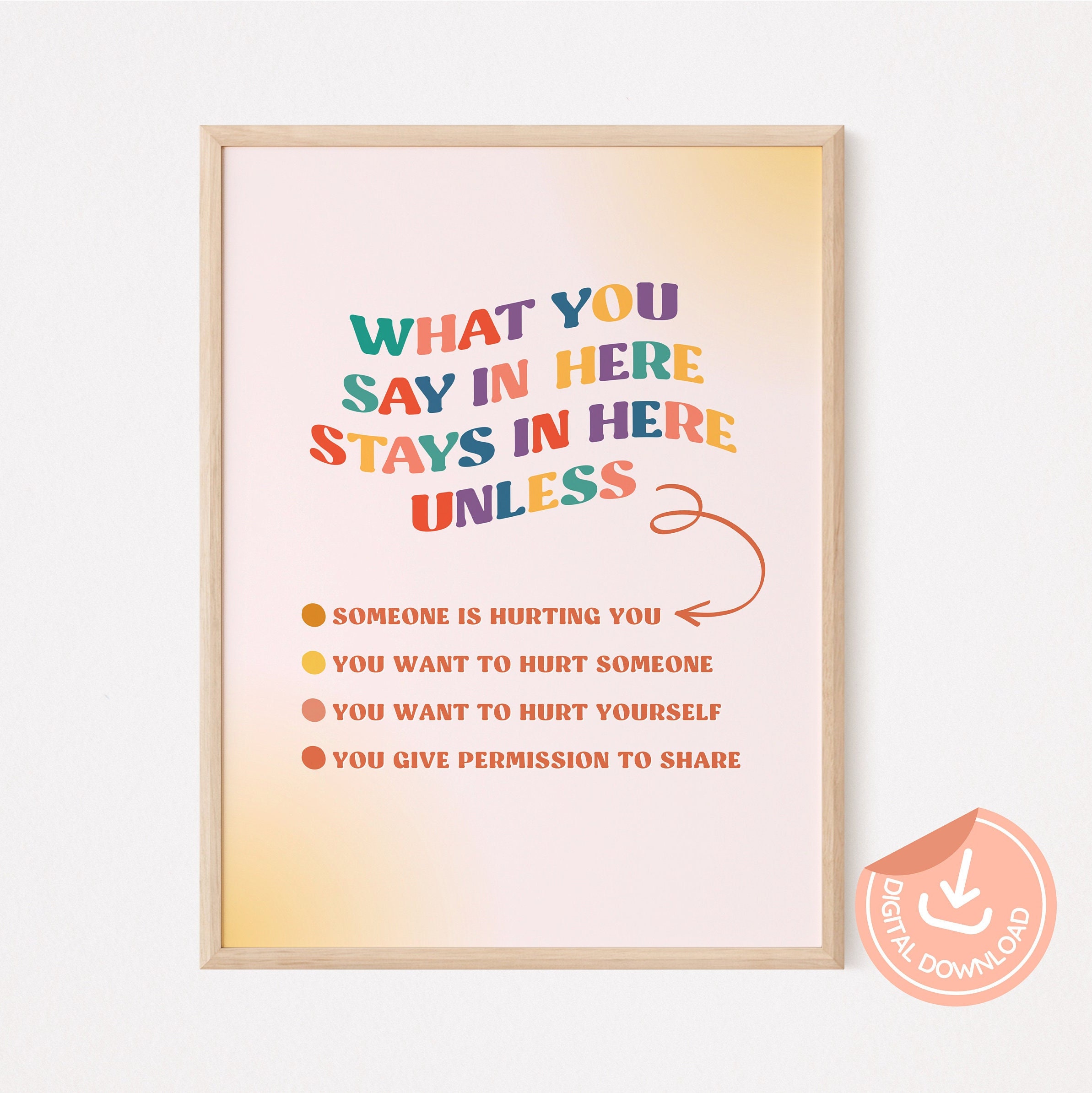 Confidentiality Agreement Sign, Therapy Office Decor, School Counselor ...