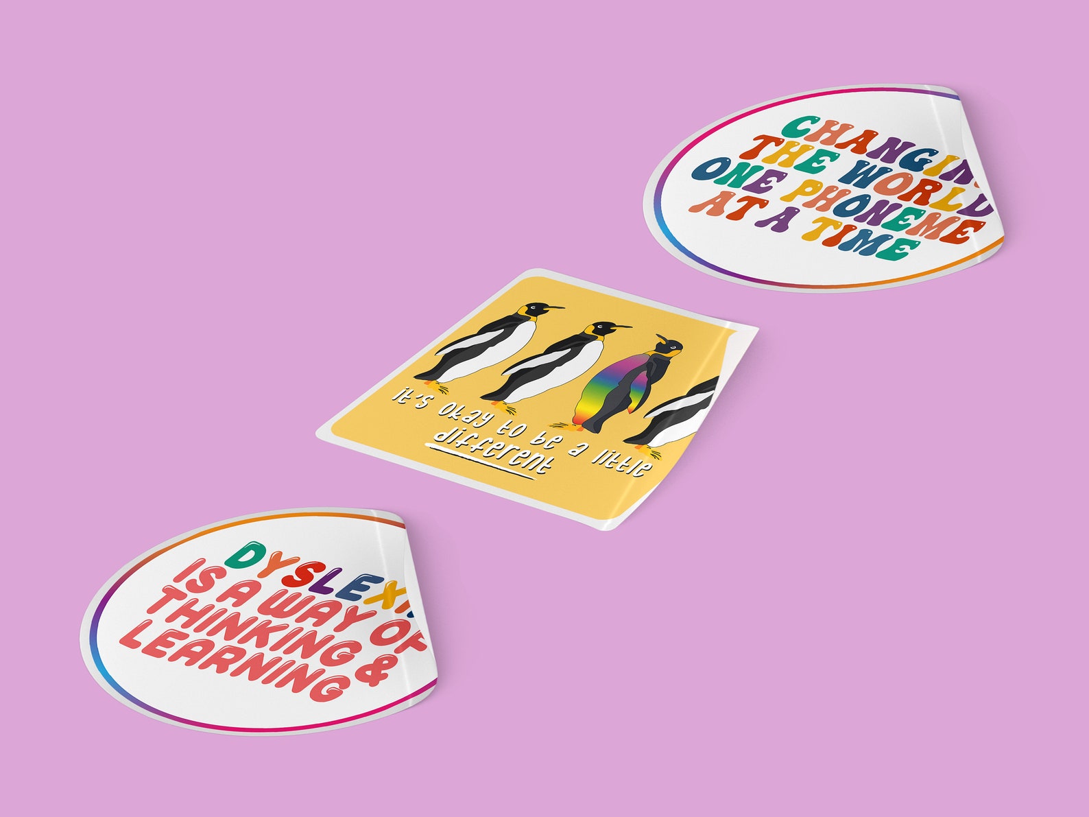 Dyslexia Neurodiversity Stickers: Mental Health, ADHD, Autism (digital ...