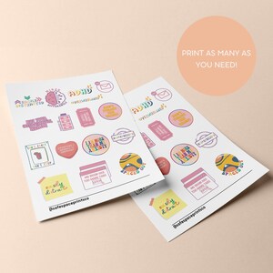 ADHD Sticker Printable ADHD Sticker Pack ADHD Planner - Etsy