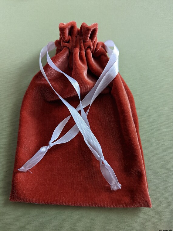 Velvet Tarot Card Dnd Dice Jewelry Drawstring Bag Ribbon Red - Etsy