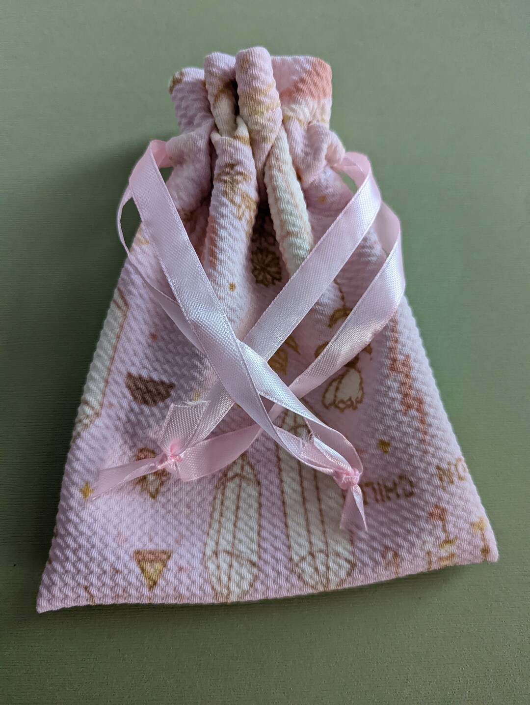 Rib Knit Bullet Fabric Baby Pink Moon Child Witchy Dnd Dice Tarot Card ...