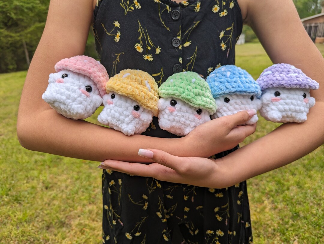 Crochet Mushroom Plushie: Pastel Amigurumi Mushy Boy Gift - Etsy