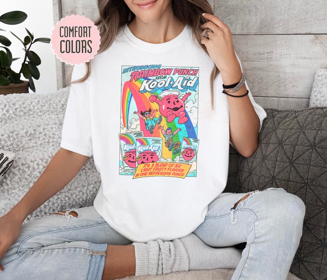 Comfort Colors® Kool Aid '84 Shirt Funny Graphic Tee, Retro Kool Aid ...