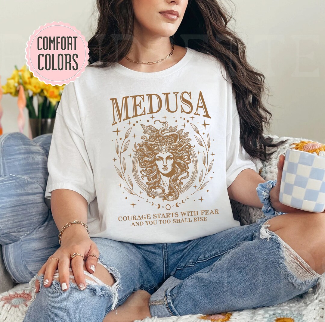 Medusa Shirt Greek Mythology Goddess Tee, Greek Apparel, Mythology ...