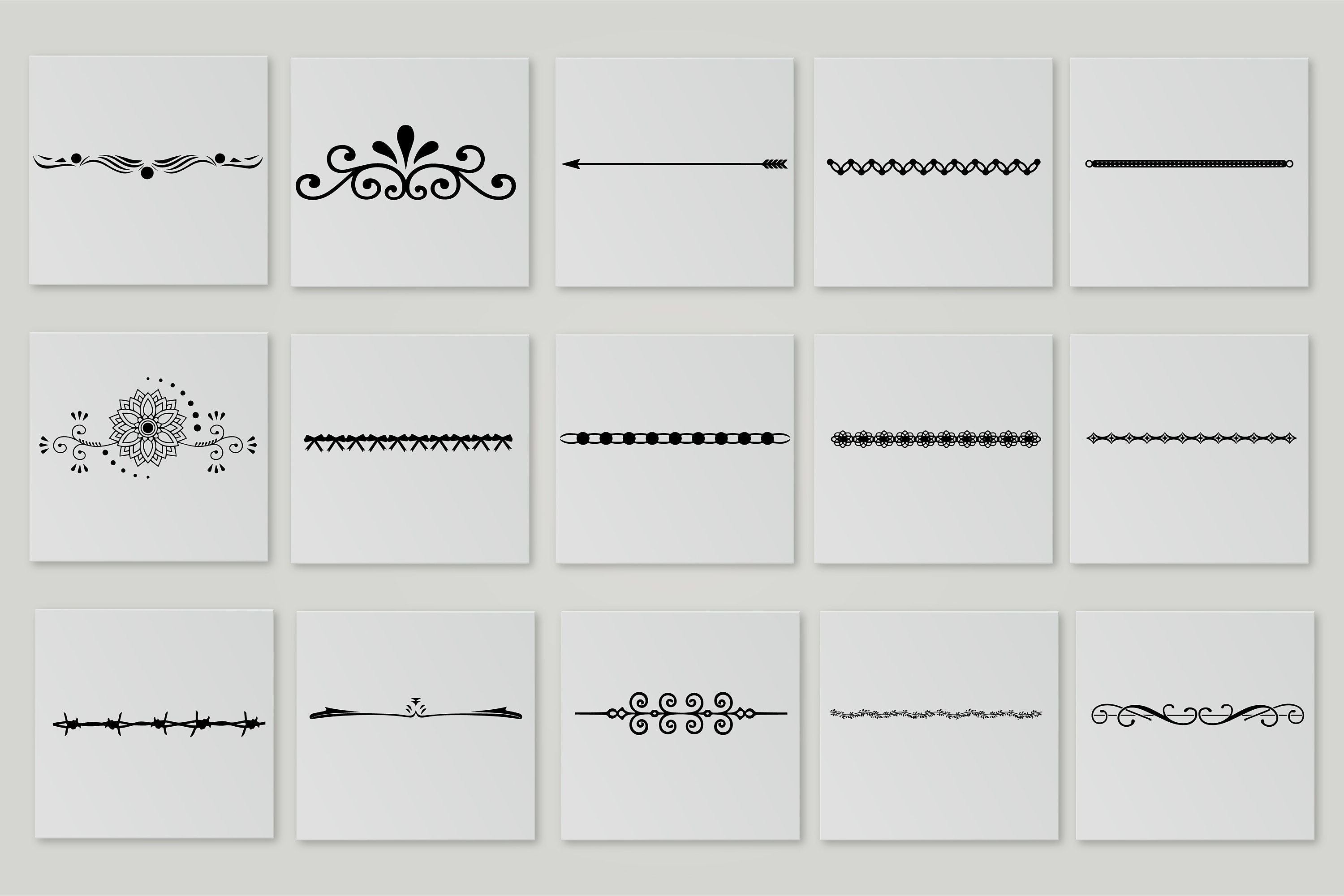 Decorative Lines SVG Bundle, Frame SVG Bundle, Vintage Frame Svg ...