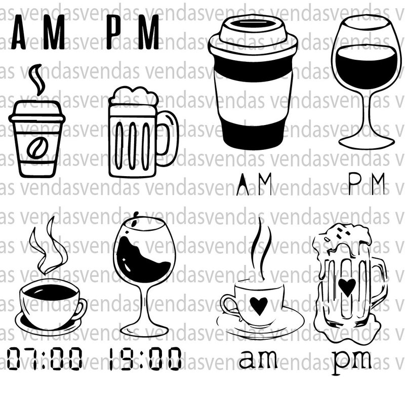 Am Pm Sign - Etsy