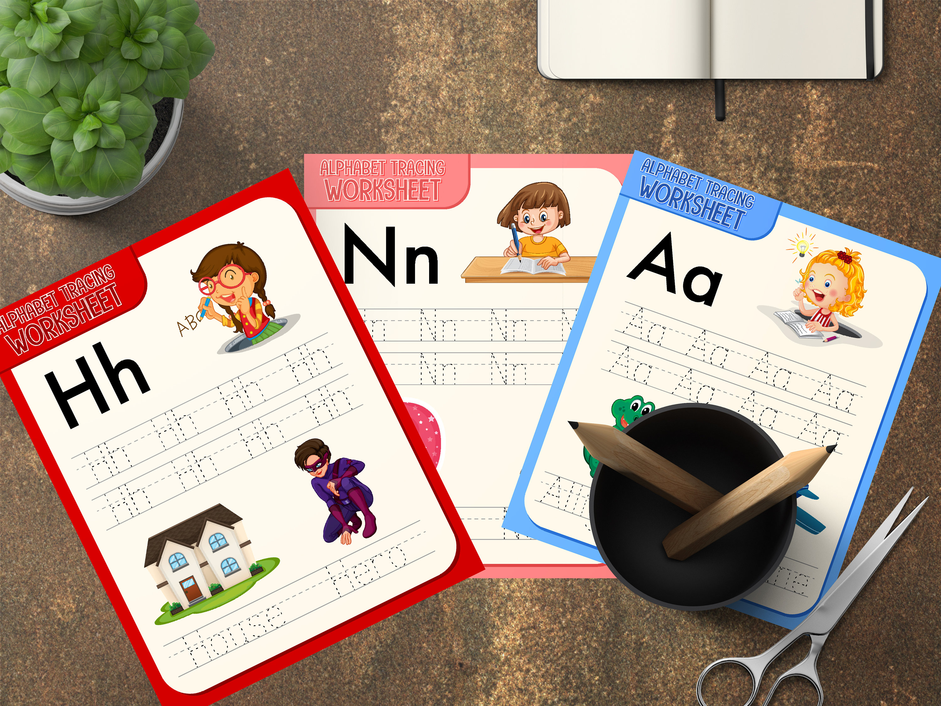 Learning Colorful Alphabet 26 Printable Alphabet Letter - Etsy