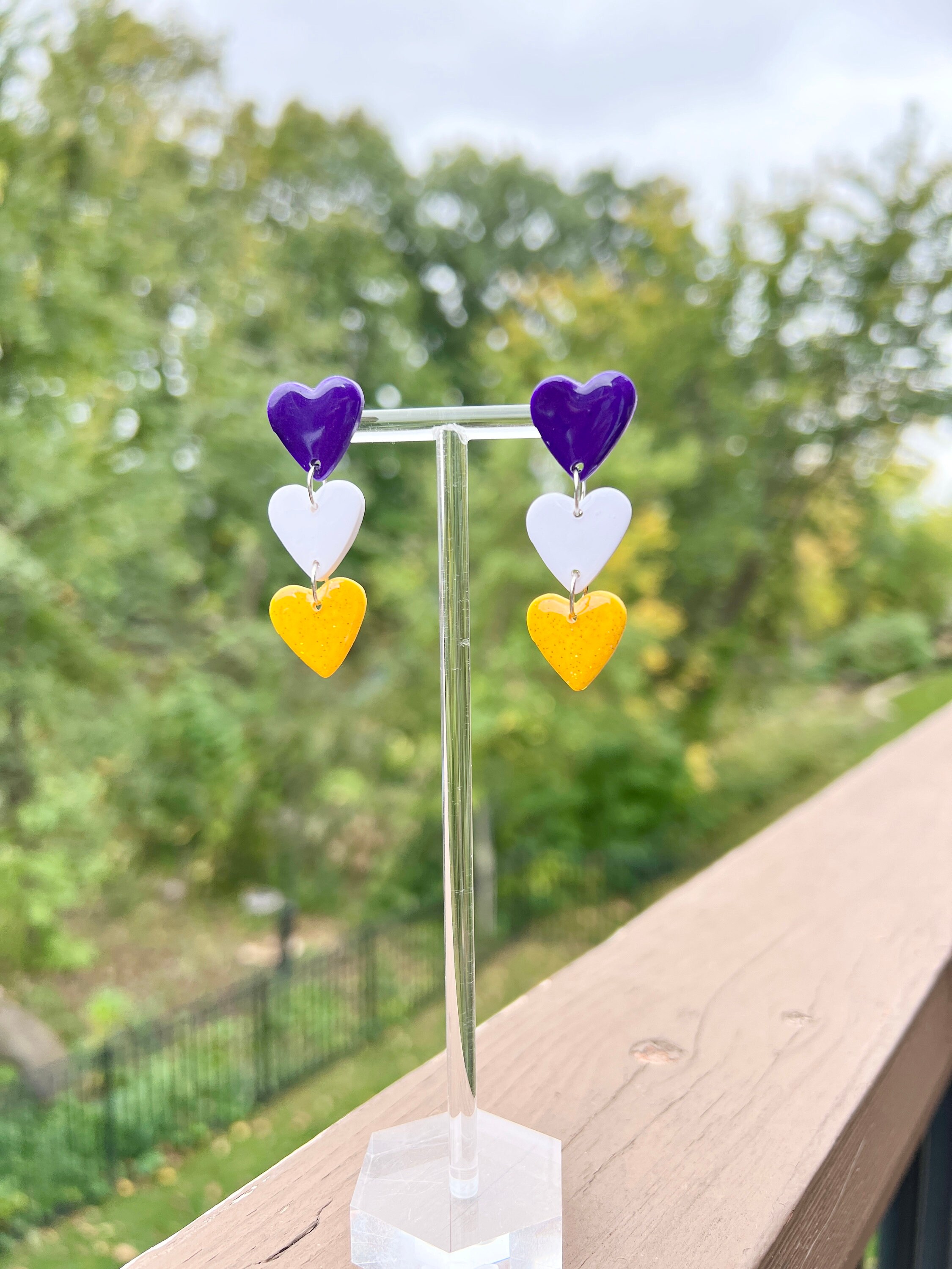 Minnesota Vikings Earrings NFL Earrings Vikings Earrings - Etsy