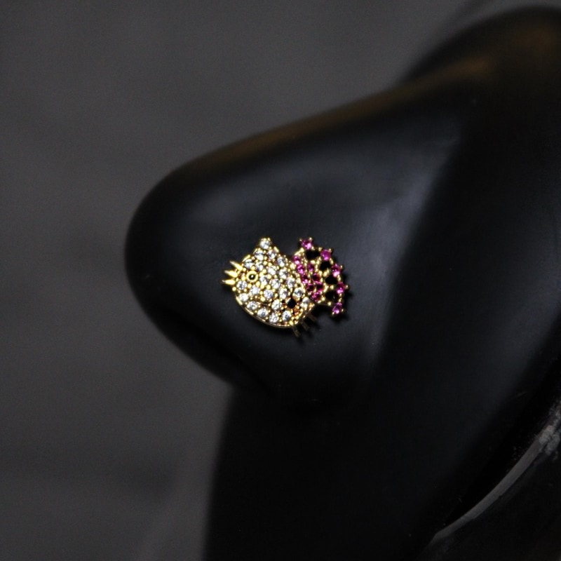 Helllo Kitty Nose Ring - Etsy