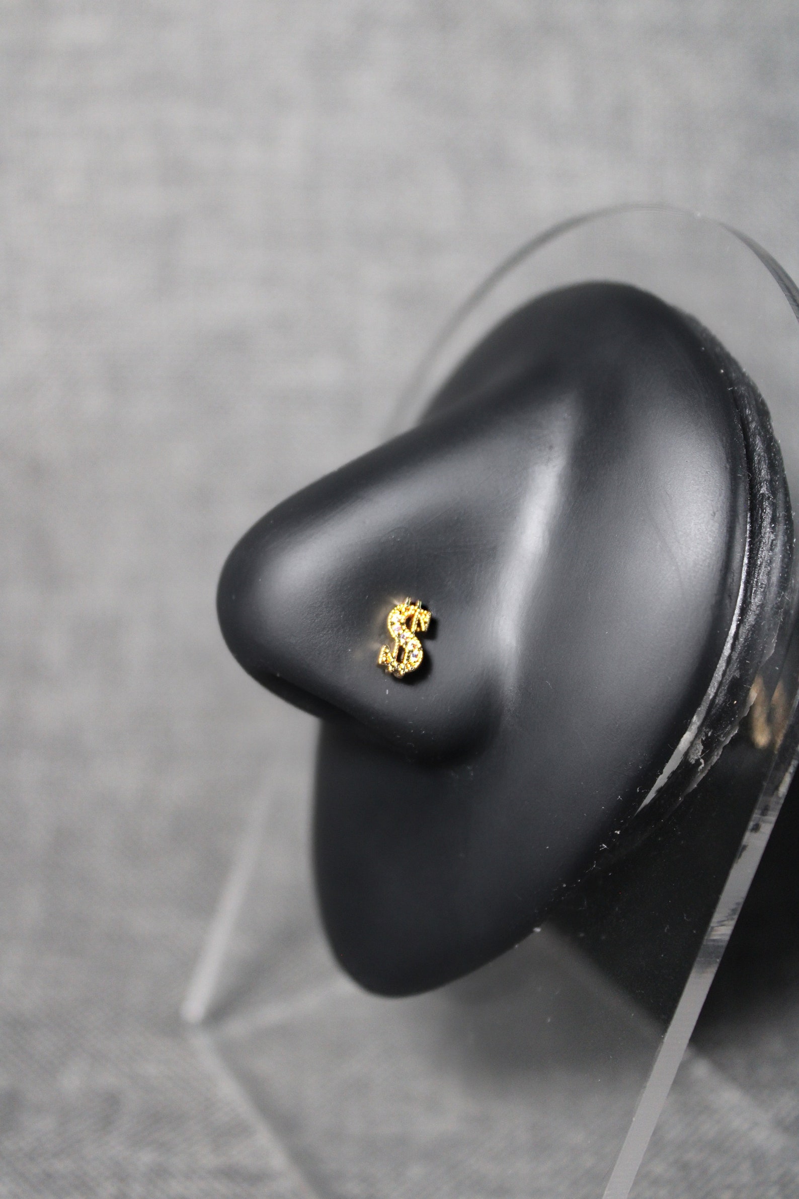Money Sign Nose Ring, Gold Dollar Sign Nose Rings, Surgical Steel, 20G ...