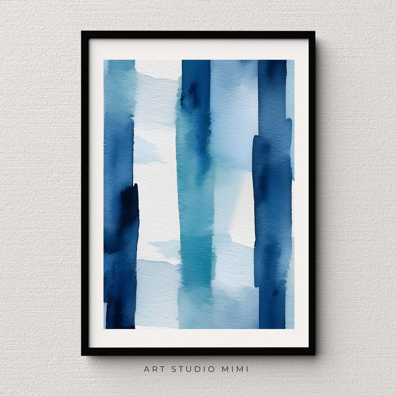 Printable Blue Wall Art - Etsy
