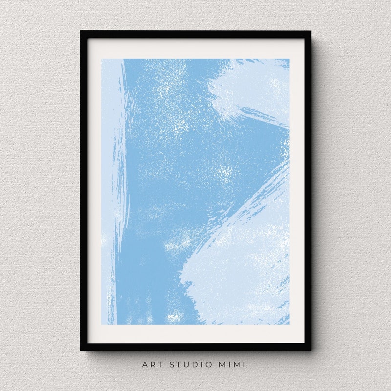 Printable Blue Wall Art - Etsy