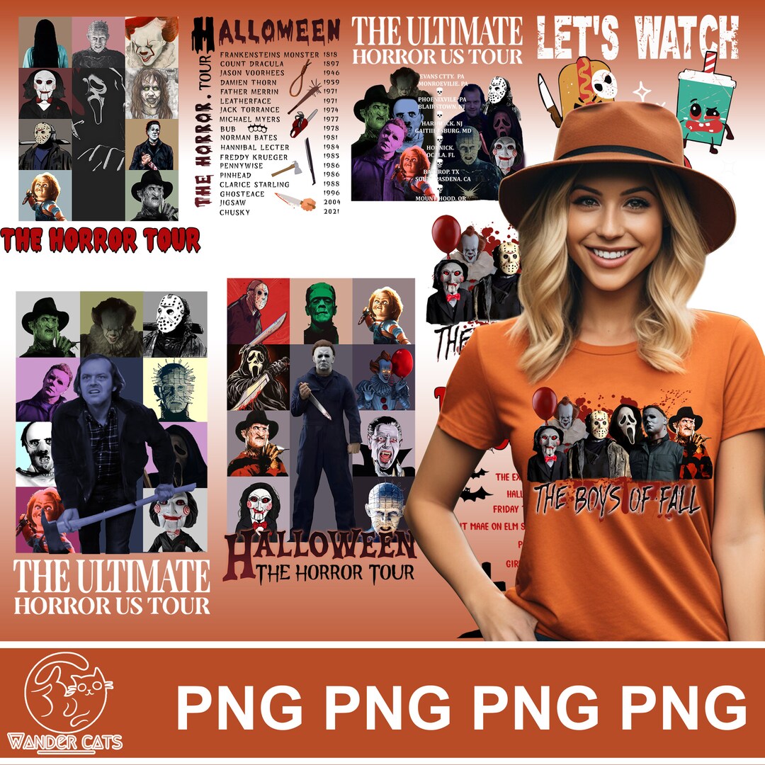 Bundle the Horror Tour Pnghorror Movies Pnghorror Character - Etsy