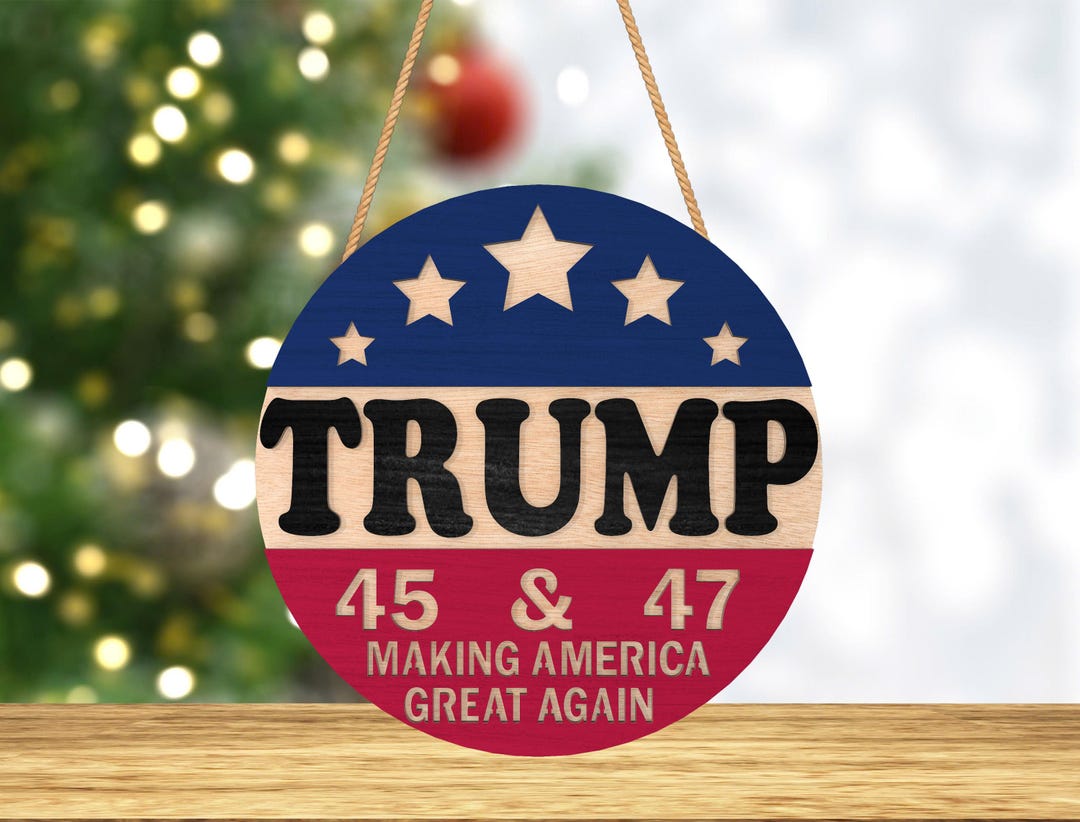 45th 47th USA President Sign Door Svg, Make America Great Again Door ...
