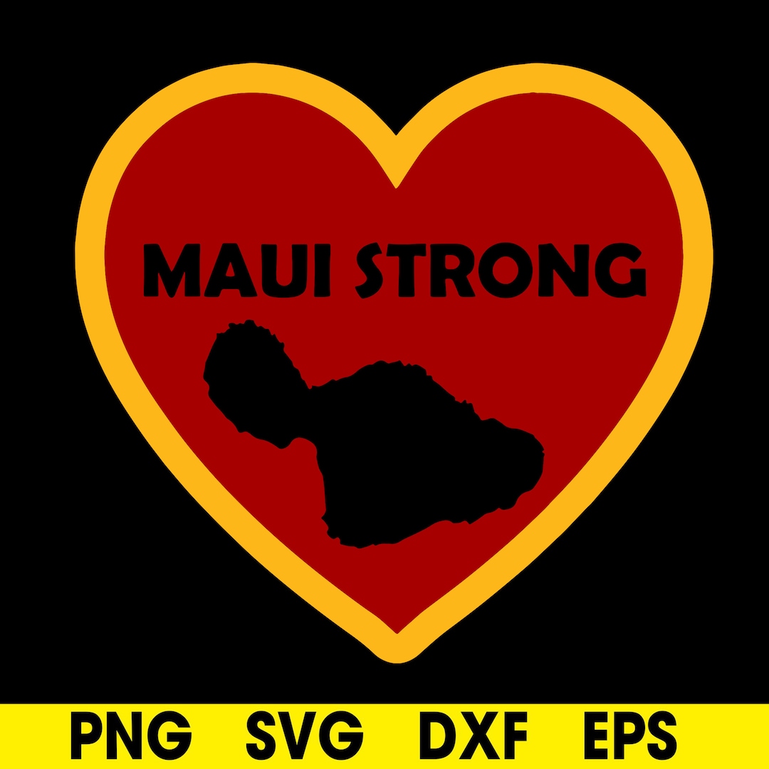 Maui Strong svgMaui heart svg Maui Svg Hawaii Map SVG Maui - Etsy España