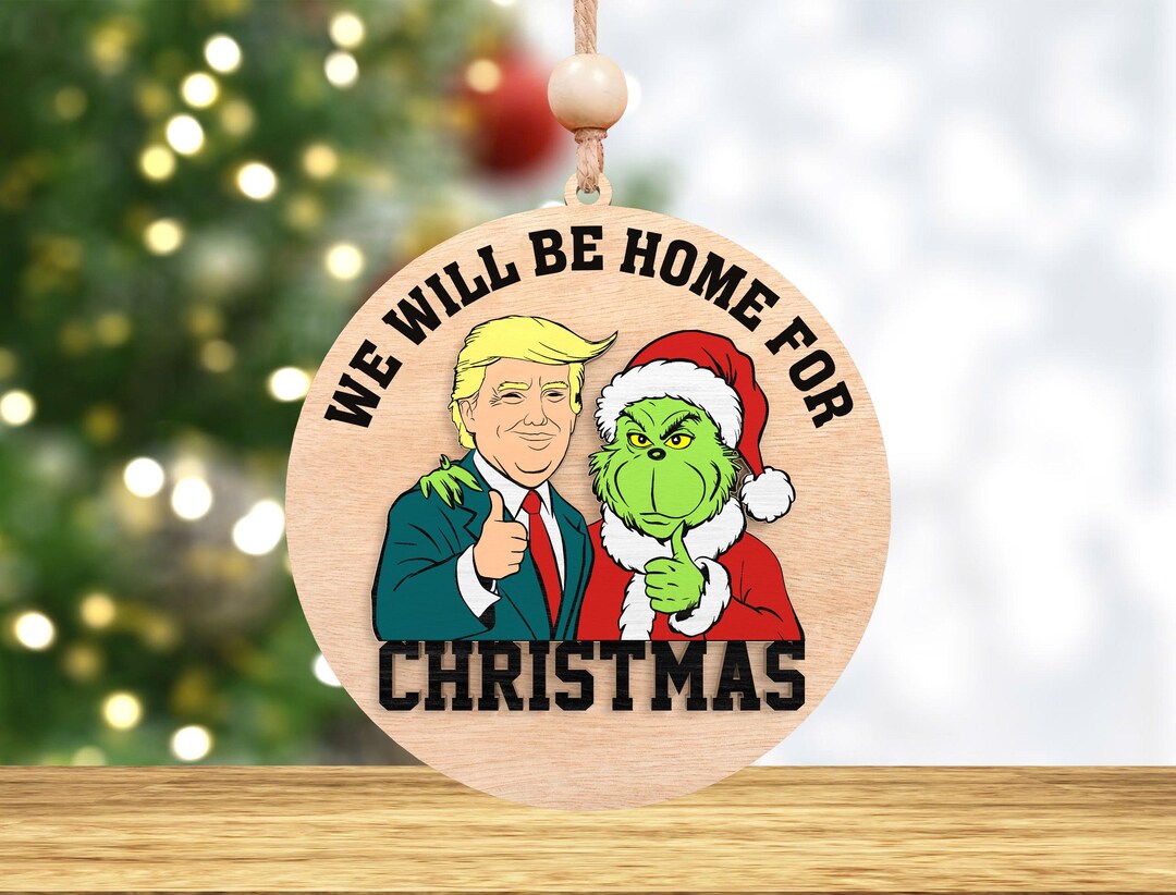 Merry Trumpmas Ornament Svg, 2024 USA President Svg, Merry Grinchmas ...