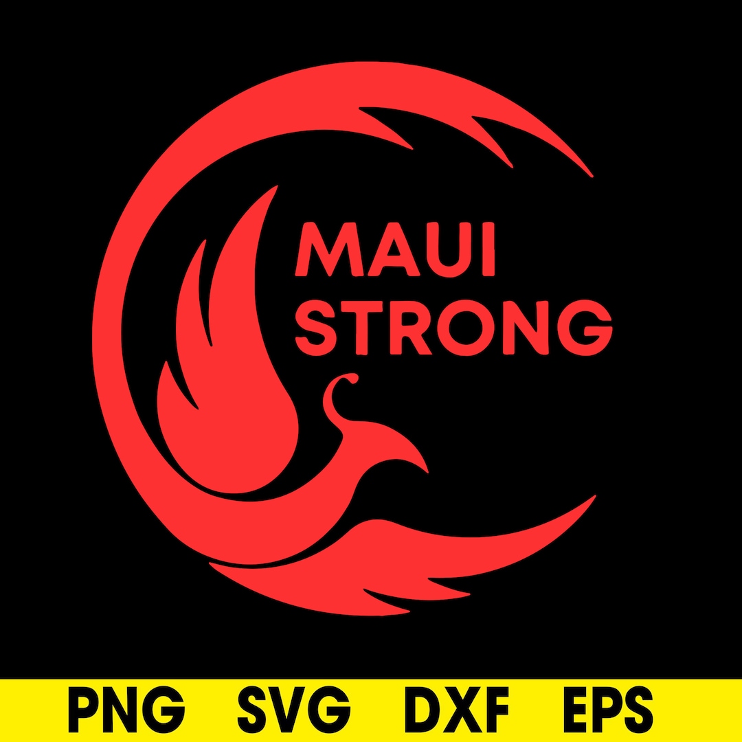 Buy Maui Strong Svg, Maui Svg, Hawaii Map SVG, Maui Wildfire Relief Svg ...