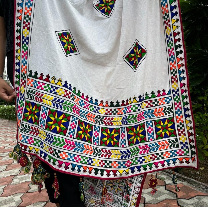 Pure Handmade Dupatta for Women, Dupatta for Navratri, Dupatta for ...