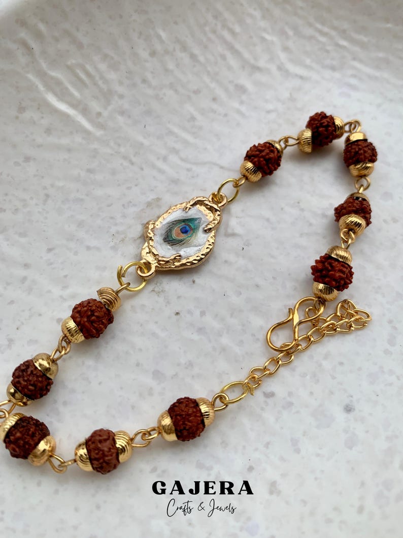 Handmade Evil Eye Rakhi Bracelet Set: Bhai & Bhabhi, Morpinch Charm - Etsy