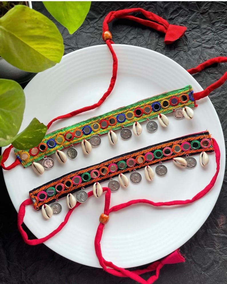 Handmade Mirror Choker, Shell Choker, Diwali Jewelry, Wedding Jewelry ...