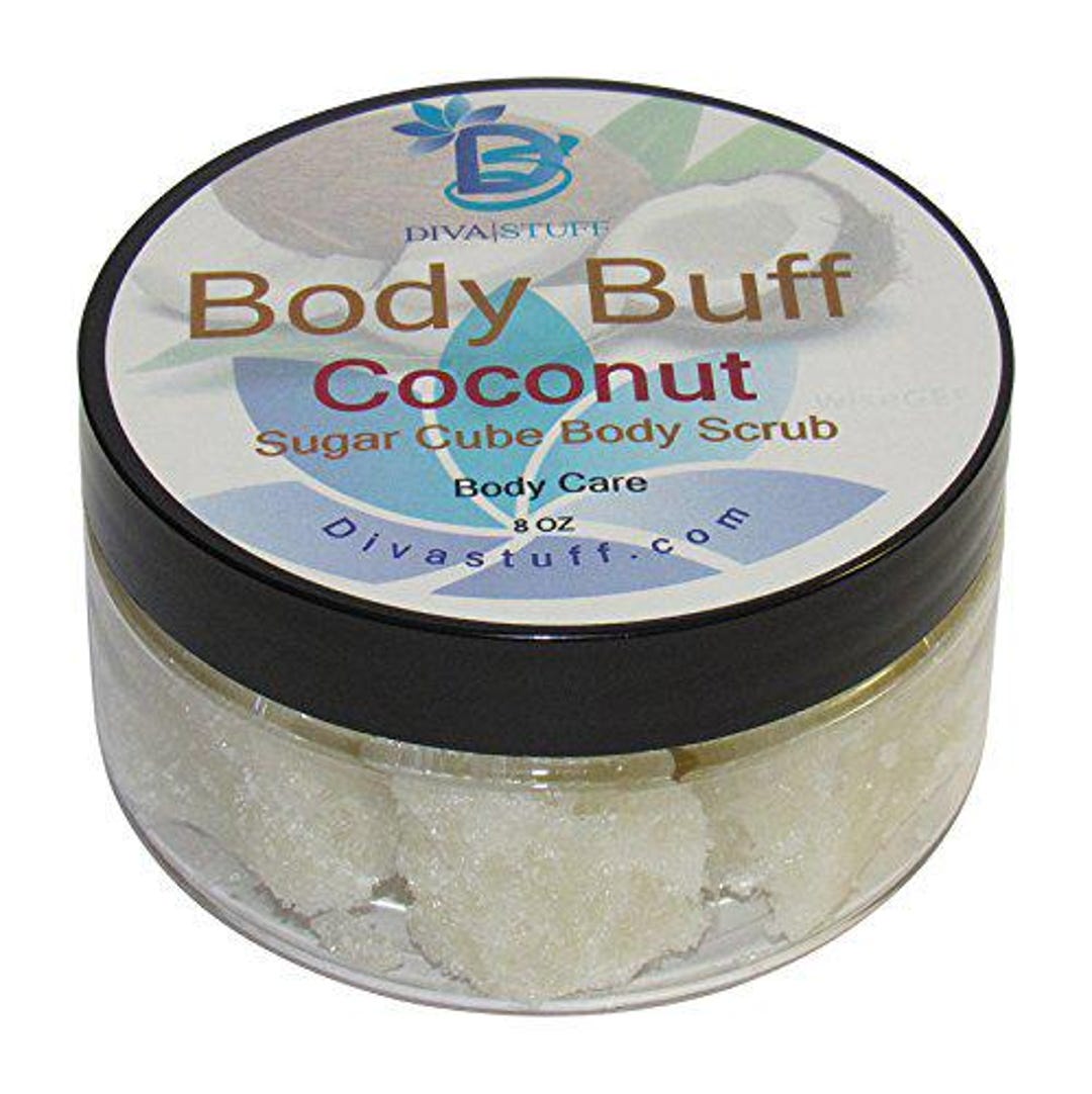 Diva Stuff Sugar Cube Body Buff Scrub, Coconut - Etsy