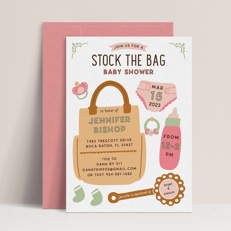 Diaper Invitation - Etsy