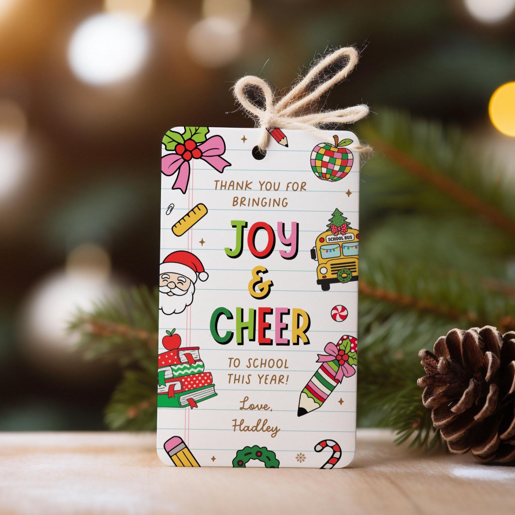 Editable Christmas Gift Tag | Printable Present Tags | Teacher Gift ...