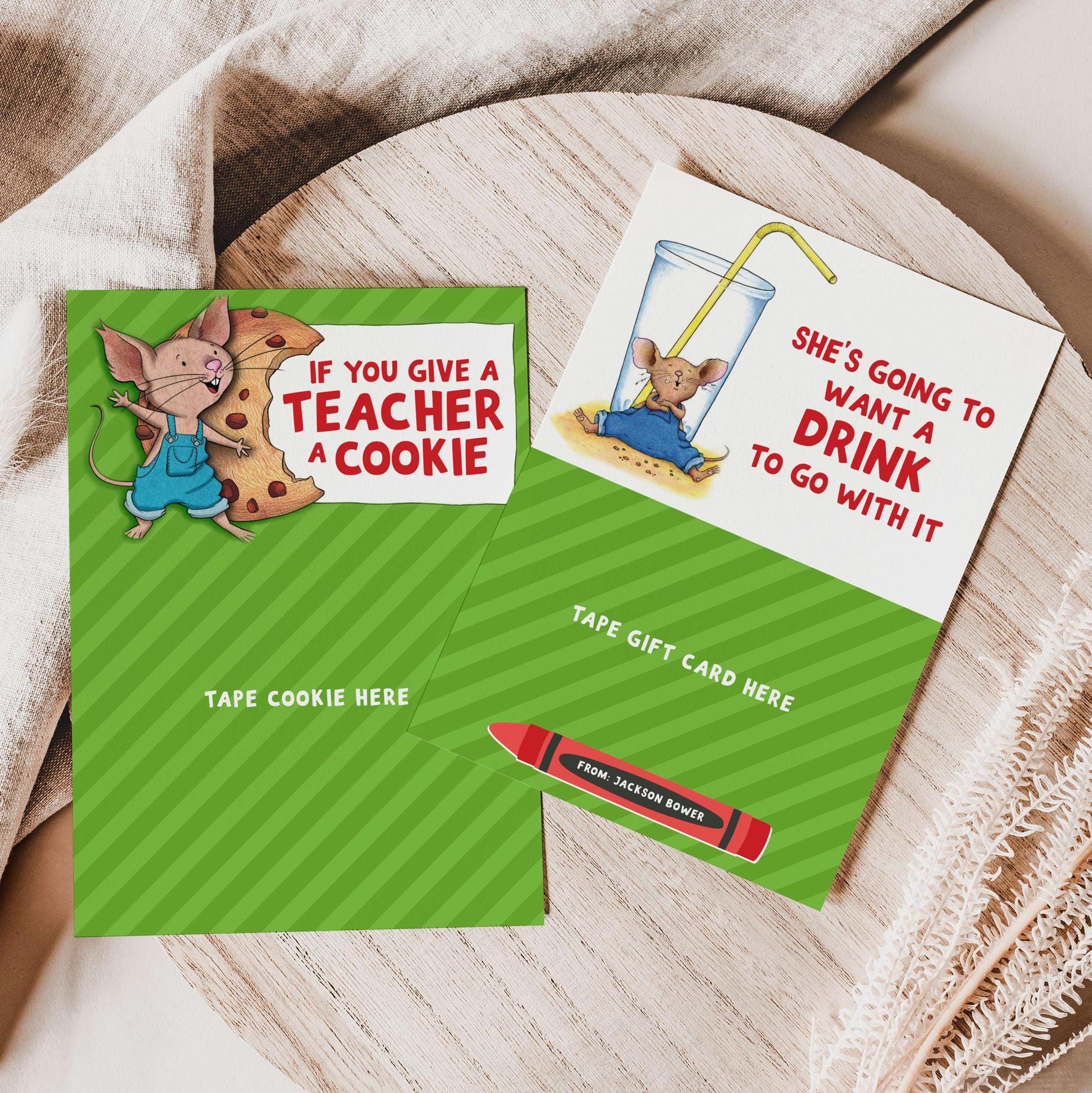 Teacher Appreciation Gift Card Holder | Printable 'if You Give Your ...