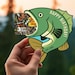 Editable Bass Fish Gift Card Holder Printable Template Birthday Present ...