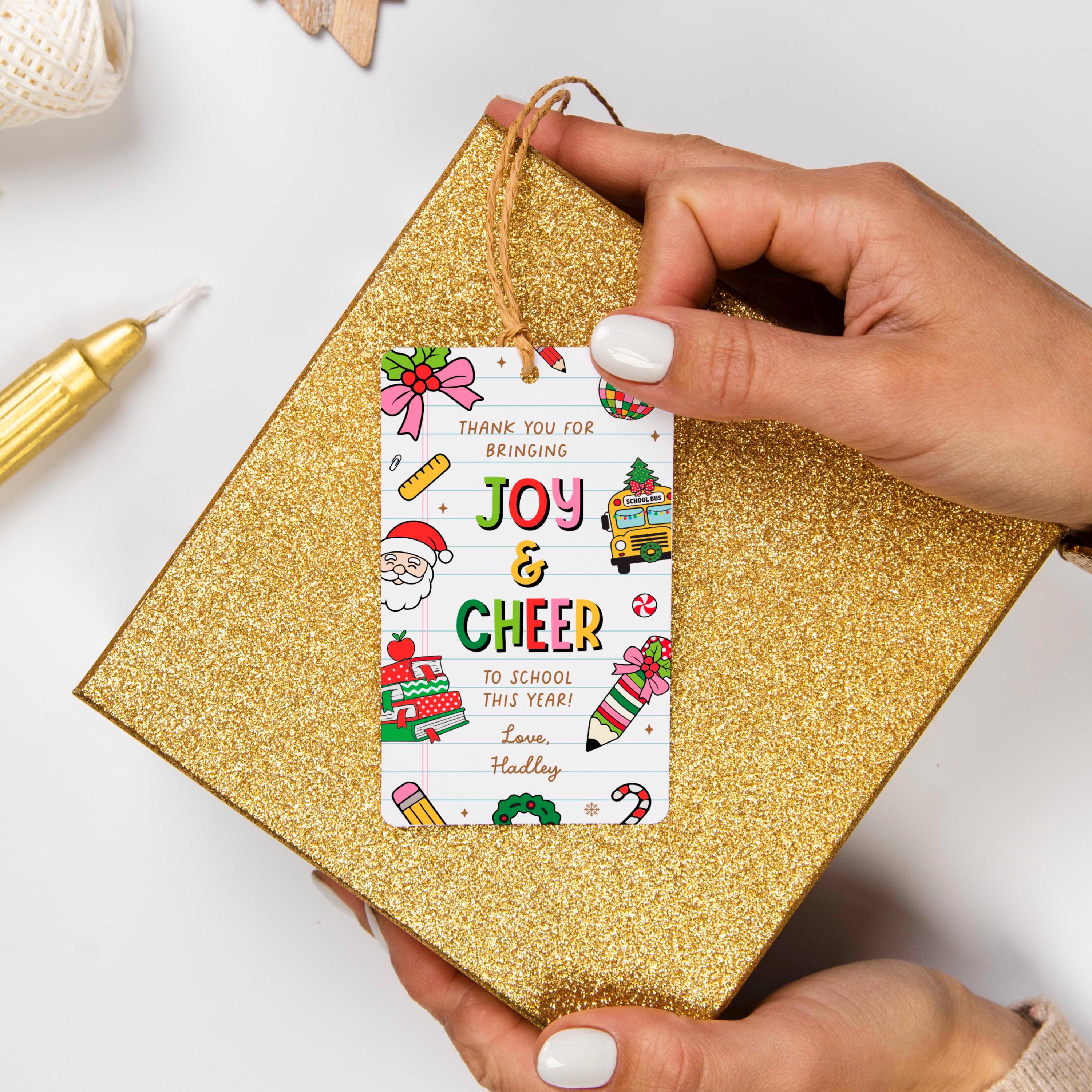 Editable Christmas Gift Tag | Printable Present Tags | Teacher Gift ...