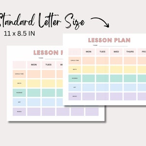 Pastel Weekly Lesson Plan Template, Daycare Lesson Plan, Childcare ...
